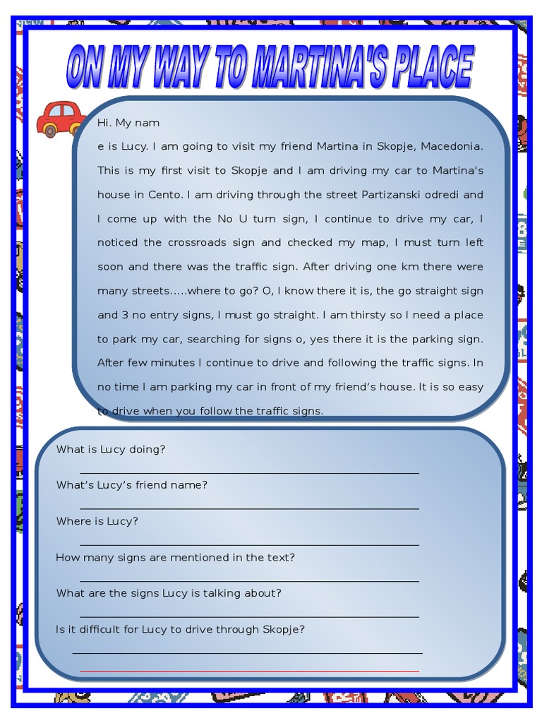 Traffic Signs Reading Comprehension | PDF