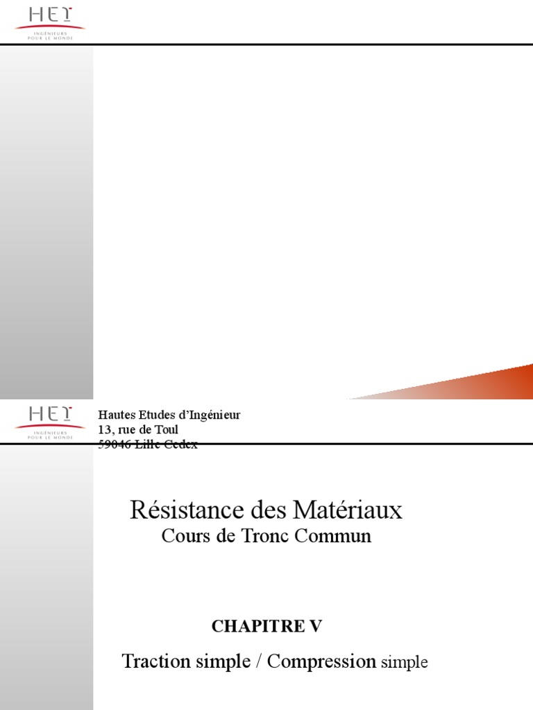 RDM Chap 5 | PDF | Treillis (assemblage) | Résistance des matériaux