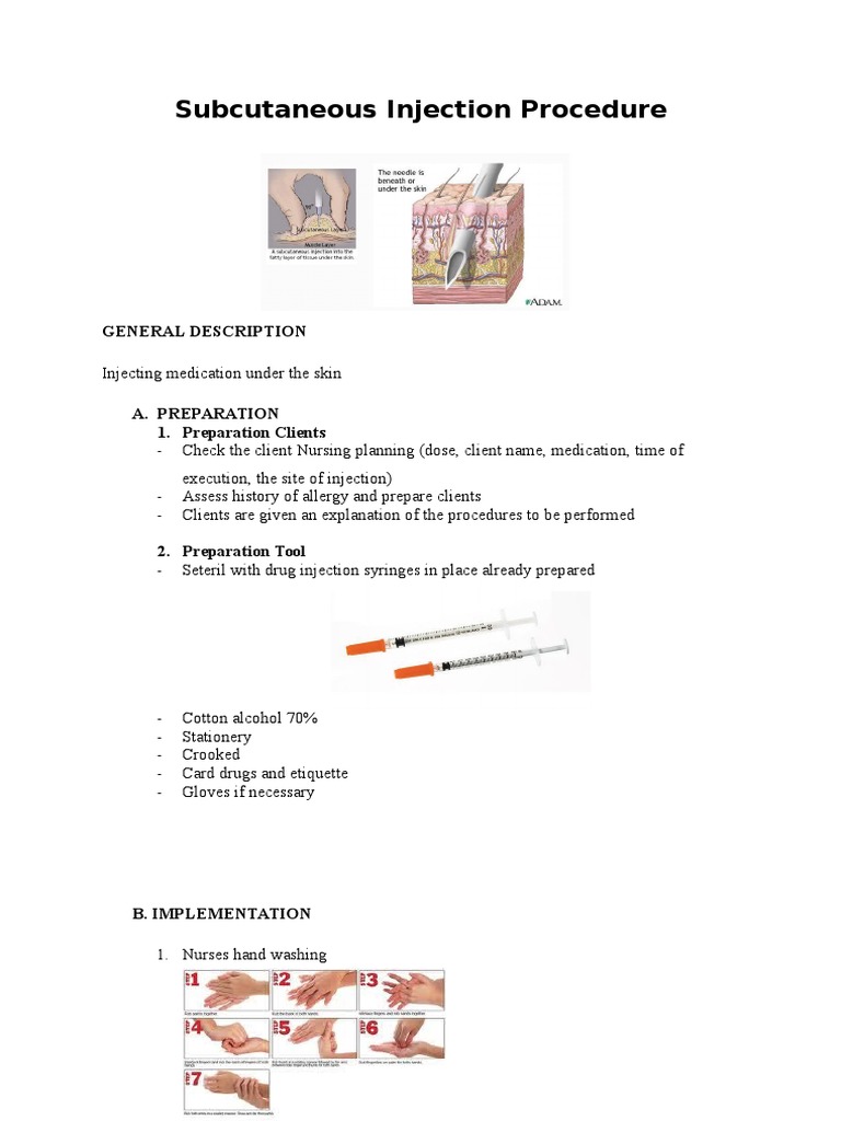 Subcutaneous Injection Guide | PDF | Wellness