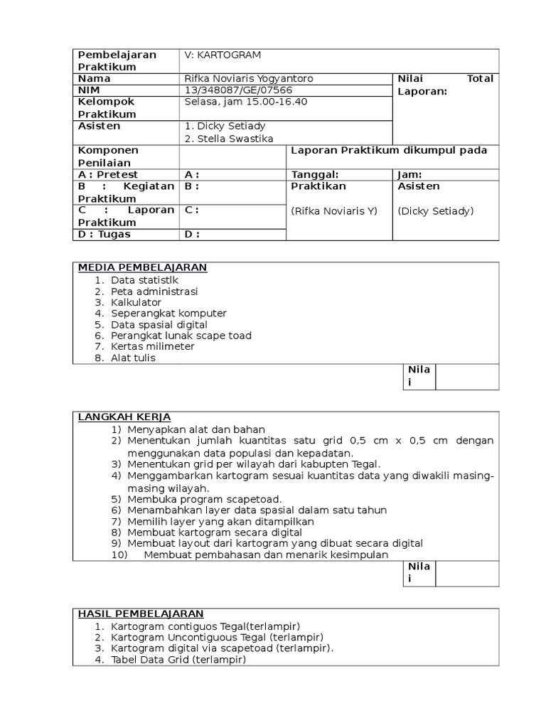 Prak 5 Kartogram | PDF