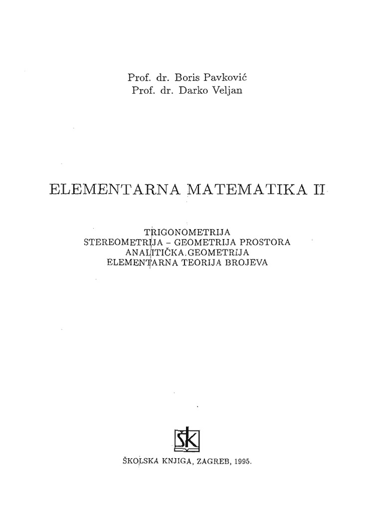 Elementarna Matematika 2 PDF | PDF