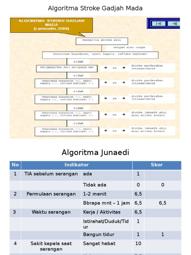 Algoritma Stroke Gadjah Mada | PDF