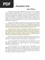 Paradise Lost Reading Guide | PDF | Adam And Eve | Paradise Lost