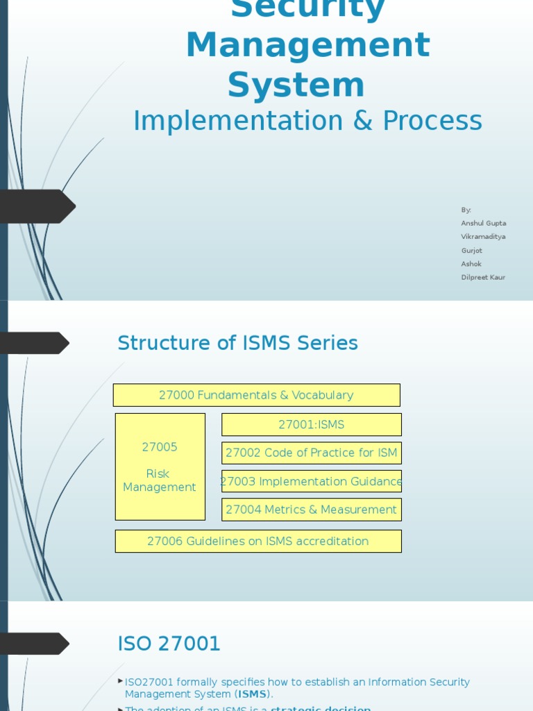 Isms | Information Security | Risk