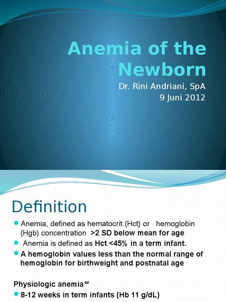 Neonatal Anemia | PDF | Anemia | Hematology