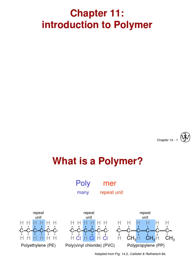 Chapter 11 Introduction To Polymer | PDF | Polymers | Elastomer