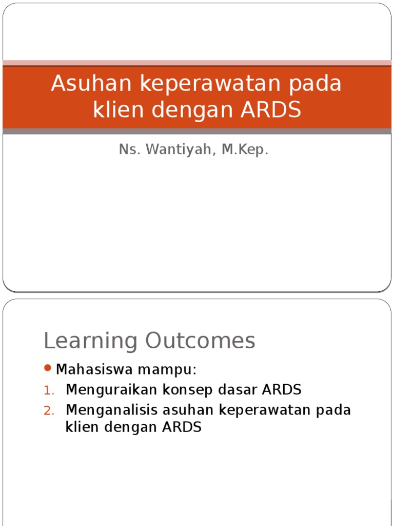 Askep ARDS | PDF | Lung | Respiratory System