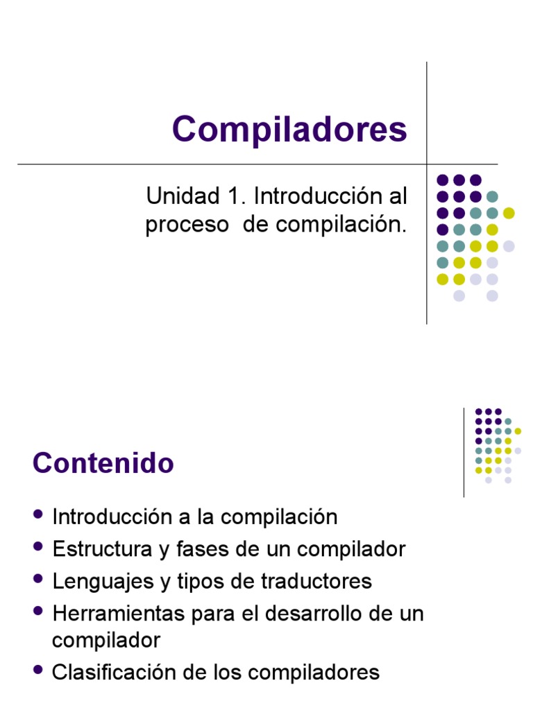 Introduccion A Compiladores | PDF | Compilador | Lenguaje de programación