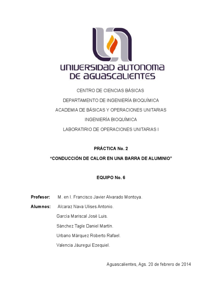 Practica 2 | PDF | Conduccion termica | Calor