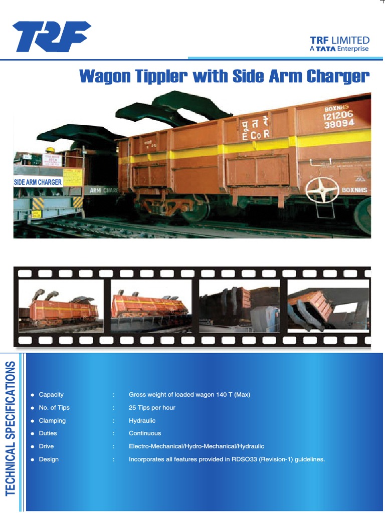 Wagon Tippler With Side Arm Charger | Machines | Locomotives