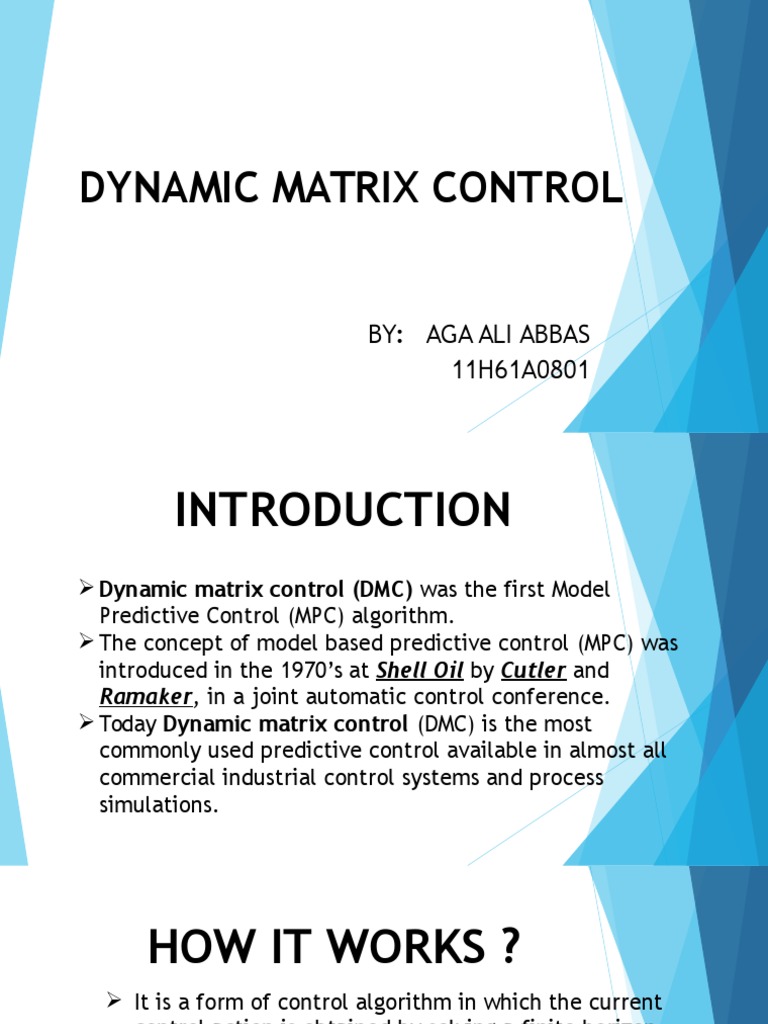 Dynamic Matrix Control Mathematical Optimization Algorithms