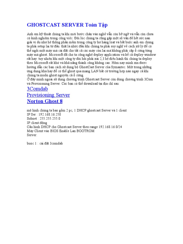 GHOSTCAST SERVER Toàn Tập | PDF