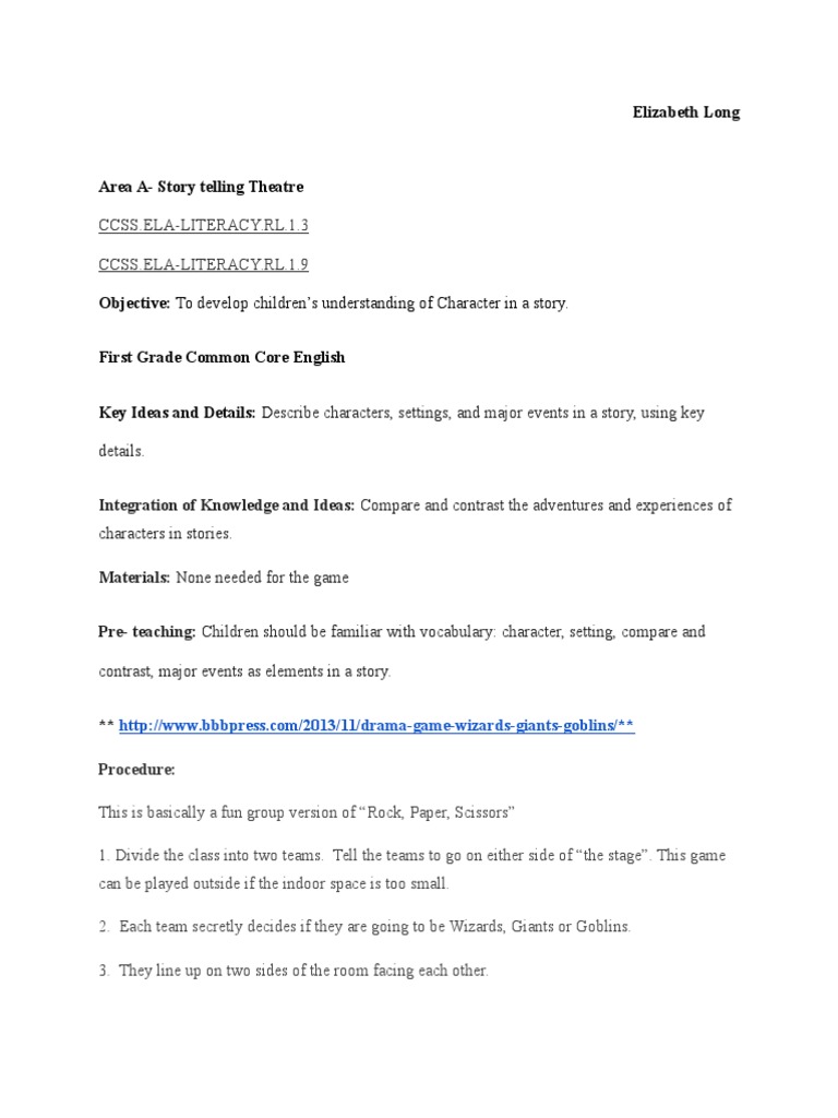 Theatrelessonplana | PDF | Learning | Behavior Modification