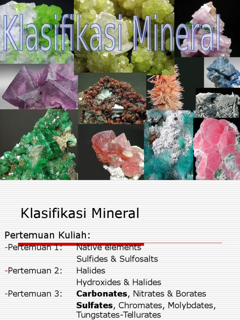 Native Elements and Sulfides WS | PDF | Minerals | Platinum