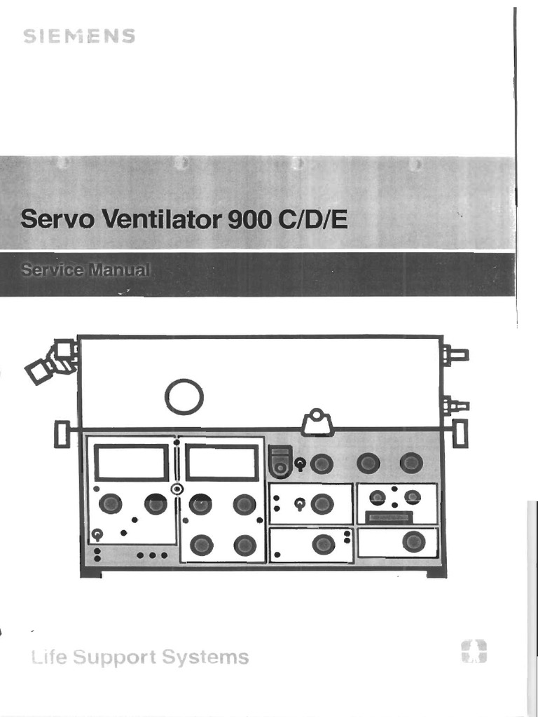 Siemens 900C, D y E Servo Ventilator Service Manual | PDF