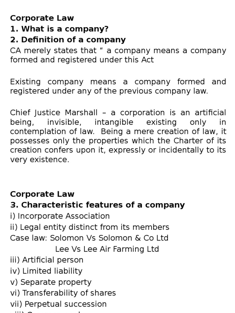 Corporate Law | PDF | Corporations | Corporate Law