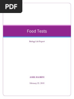 Laboratory Notes - Food Tests | PDF | Starch | Vitamin C