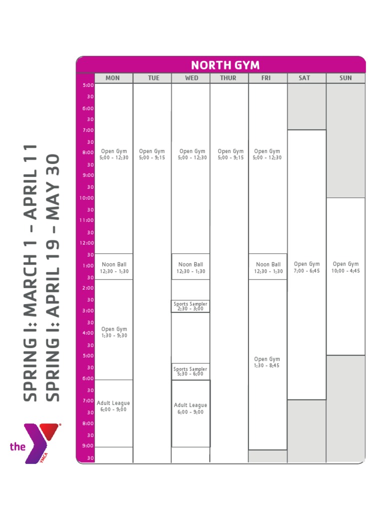 Gym Court Schedules | PDF