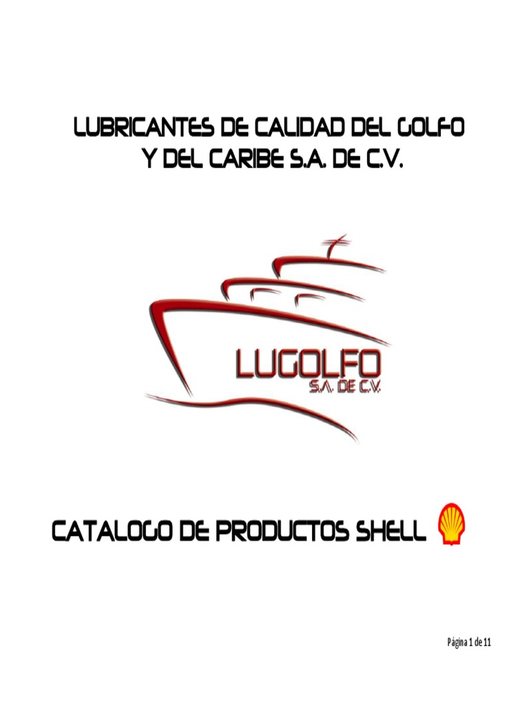 Catálogo de Lubricantes Shell | PDF | Lubricante | Motor diesel
