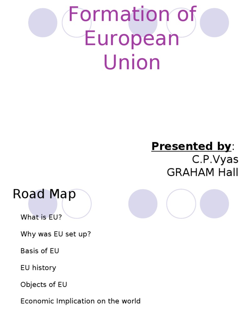 History of European Union Formation | PDF | European Union | Freedom Of ...