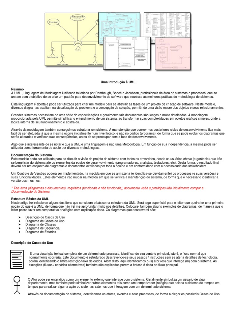 UML Basico | PDF | Classe (programação de computadores) | Linguagem de ...