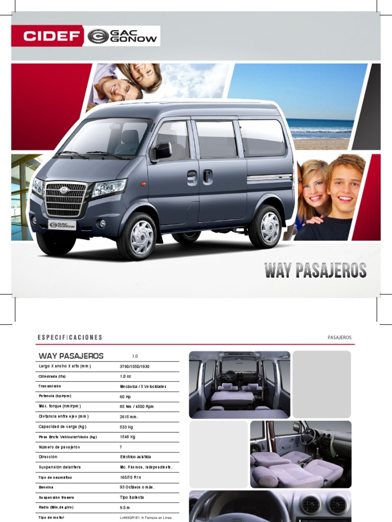 Gac Gonow Way Pasajeros | PDF
