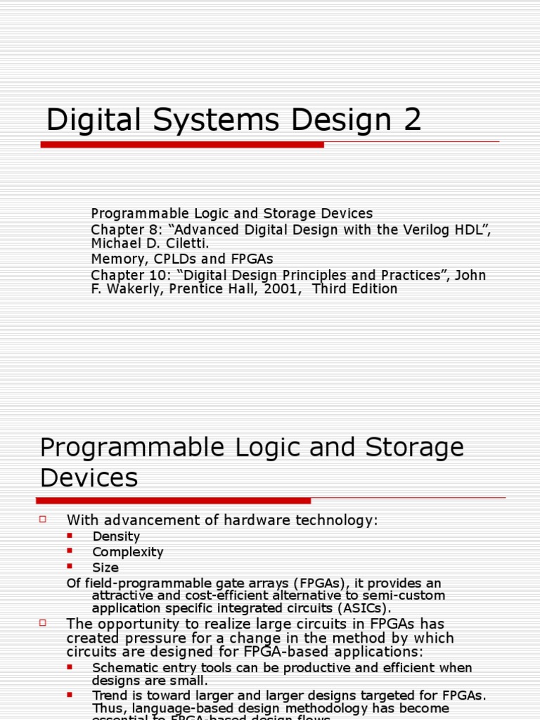 Programmable Logic and Storage Devices | PDF | Field Programmable Gate ...