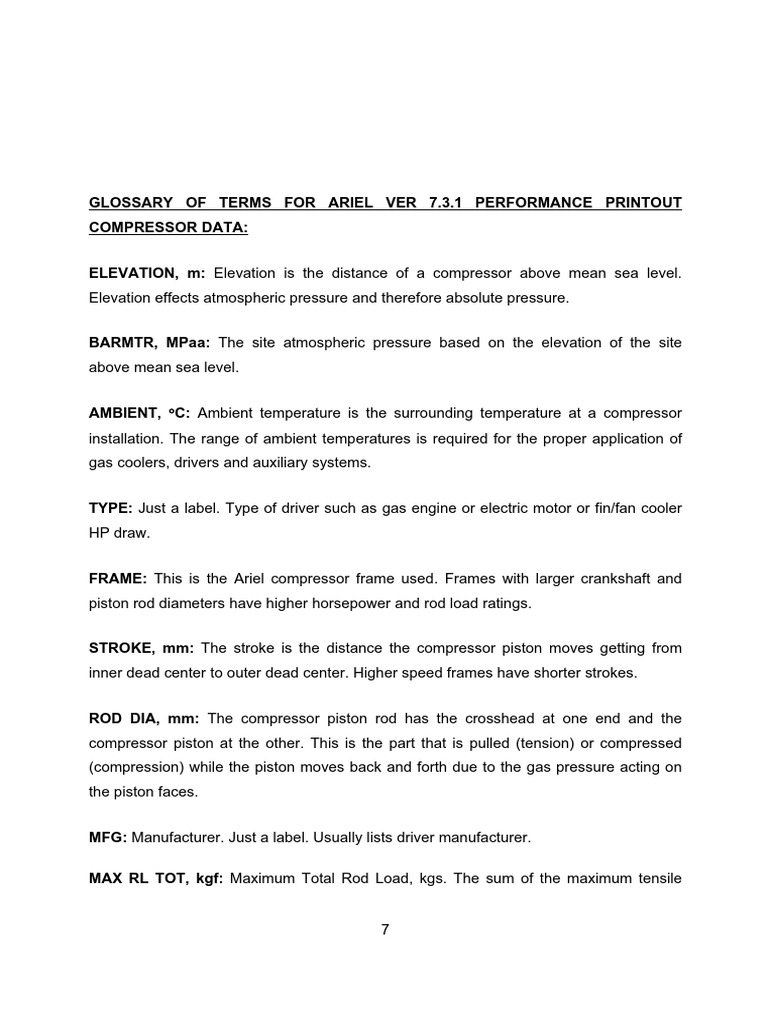 Ariel Performance Software Description | PDF | Gas Compressor ...
