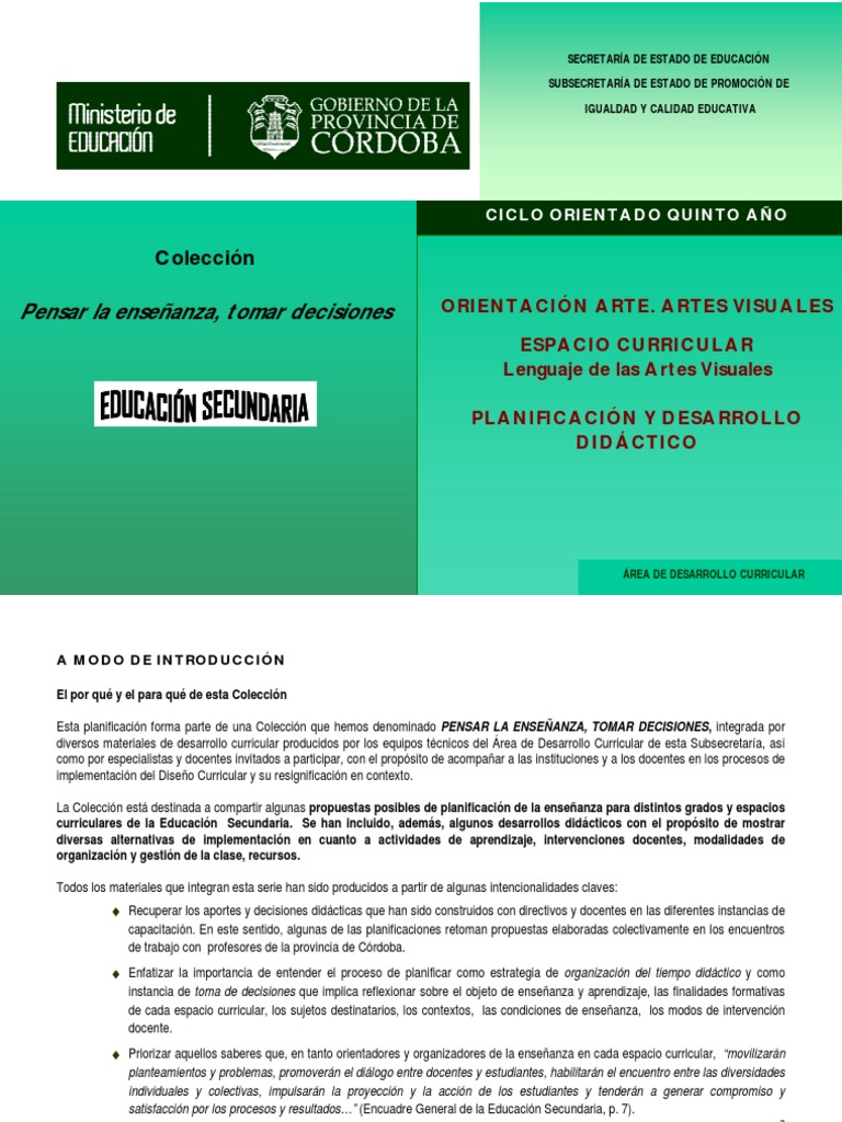 Lenguaje de Las Artes Visuales 5to Ano Artes Visuales | PDF | Imagen ...