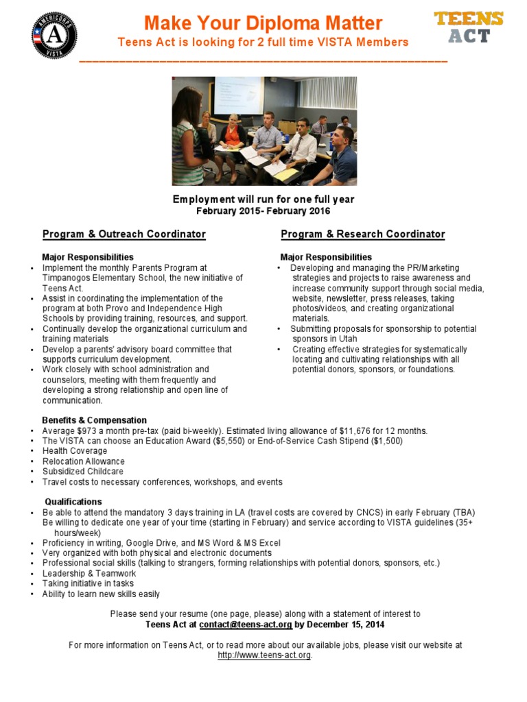 Teens Act Flyer | PDF