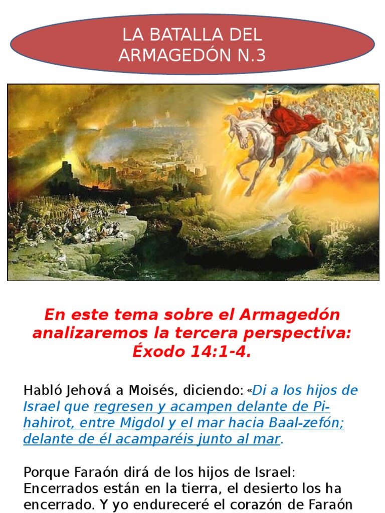 172la Batalla Del Armagedon n.3 | Moisés | Libro del éxodo