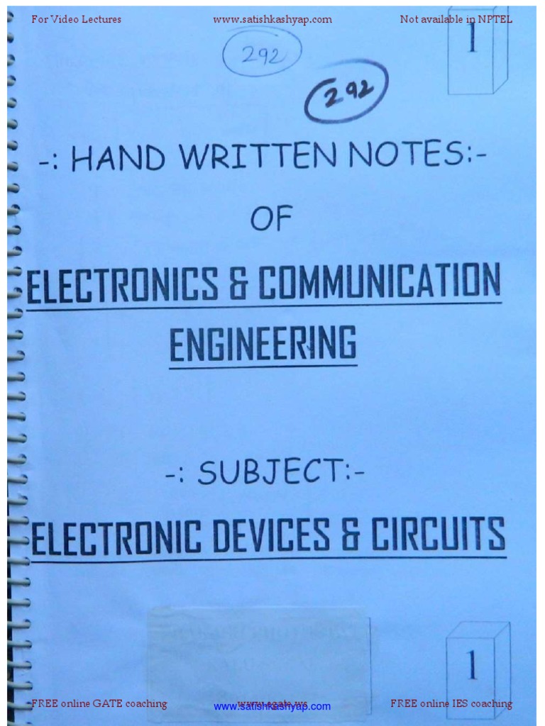 EC 1.electronics Device Circuit | PDF | Electronics | Manufactured Goods