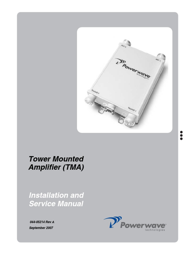 TMA Ericsson | PDF | Radio | Duplex (Telecommunications)