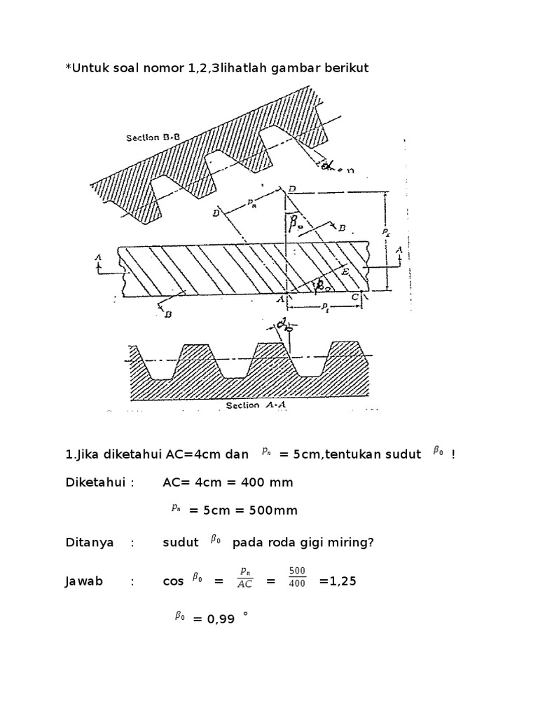Elemen Mesin Roda Gigi Miring | PDF | Griya & Taman | Teknologi & Rekayasa