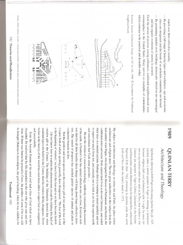 1989 QUINLAN TERRY Architecture and Theology | PDF