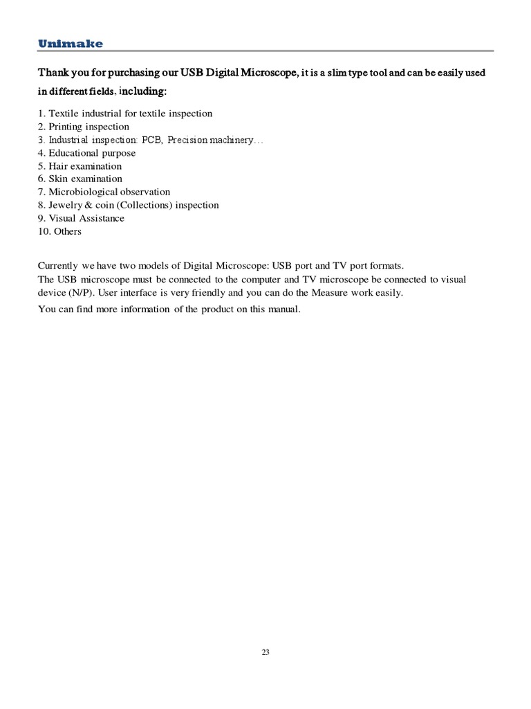 Usb Digital Microscope User Manual | Download Free PDF | Device Driver ...