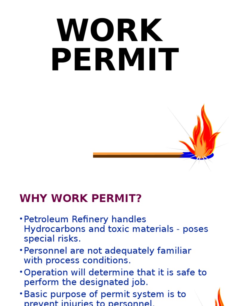 Work Permit System | PDF | Flammability | Personal Protective Equipment