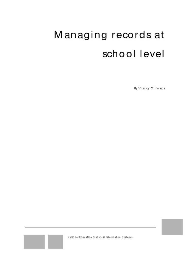 School Records Management Guide | PDF | Records Management | Search ...