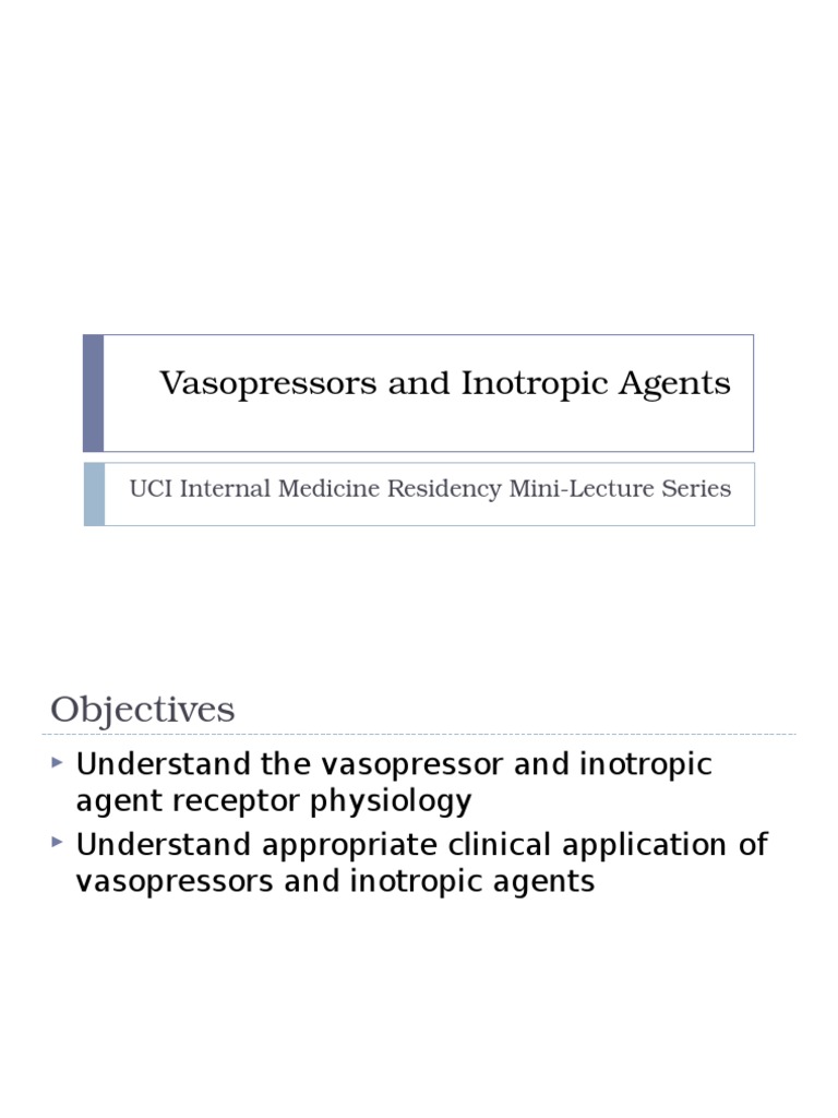 Vaso Pressors and iNotRopes | Shock (Circulatory) | Vasodilation