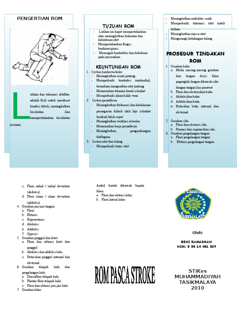 Leaflet Rom Pasca Stroke | PDF
