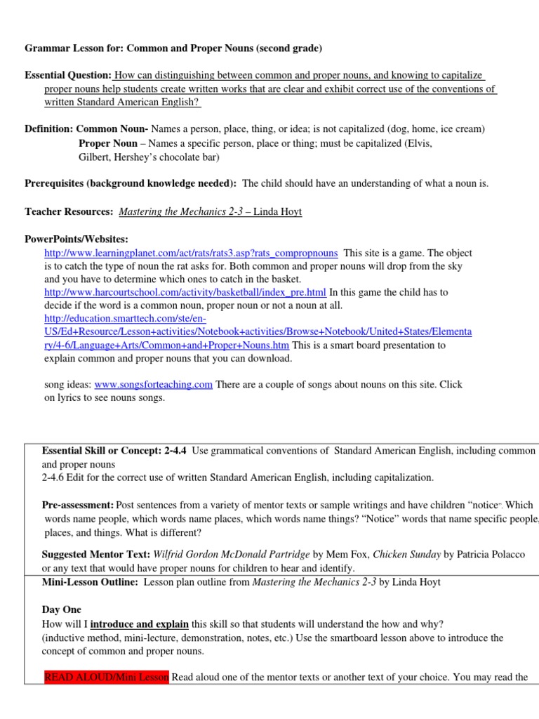 Common and Proper Nouns Gr2 Hiugduigsdg | PDF | Noun | Educational Assessment