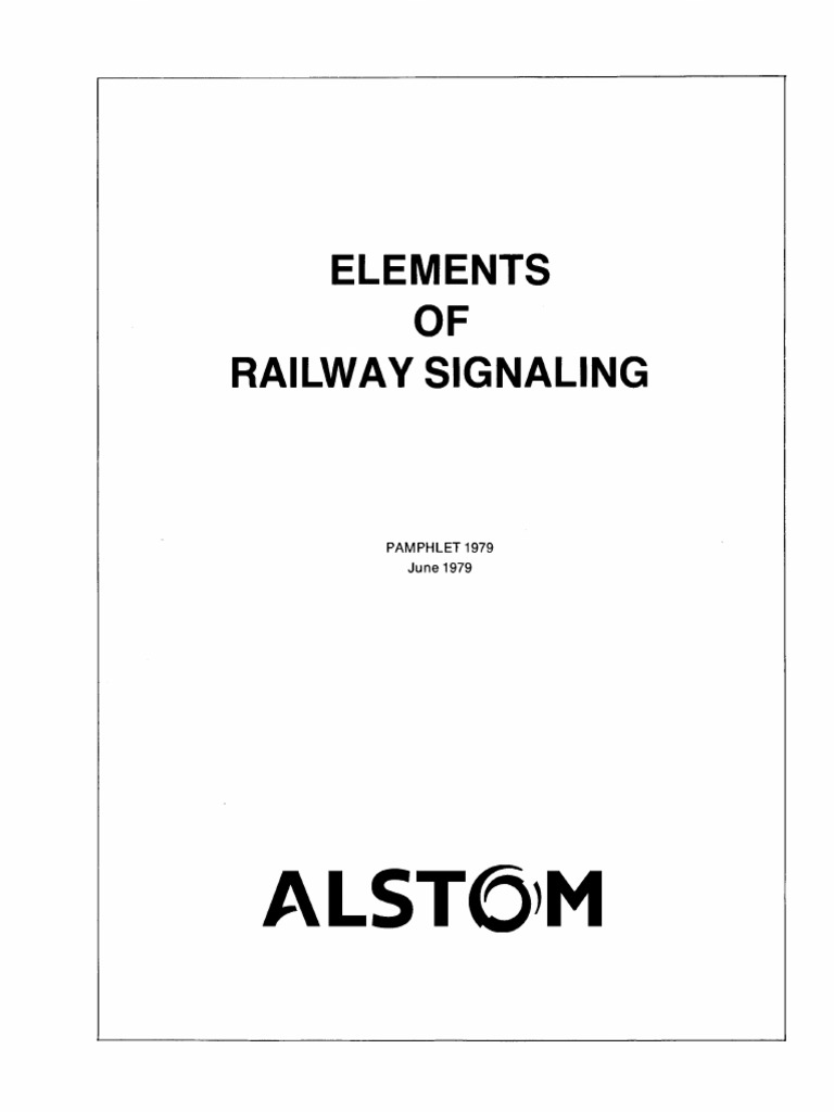 Elements of Railway Signaling | PDF