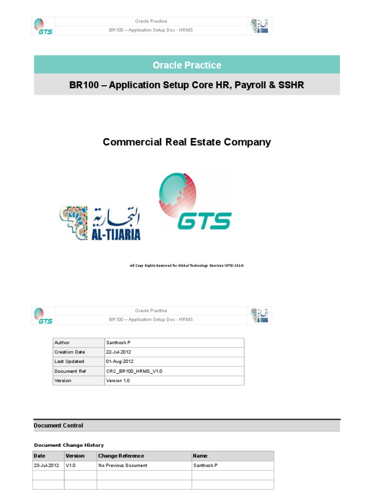 CRC BR100 HRMS V1.0 | PDF | Human Resource Management | Payroll