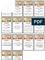 Risk Secret Mission Cards Guide | PDF | Rainbow | Art Materials