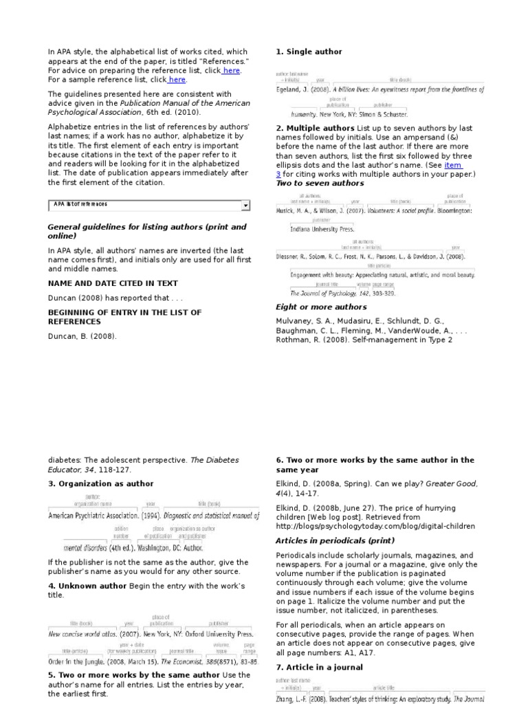 Bibliography (Apa Format) | PDF | Citation | Apa Style
