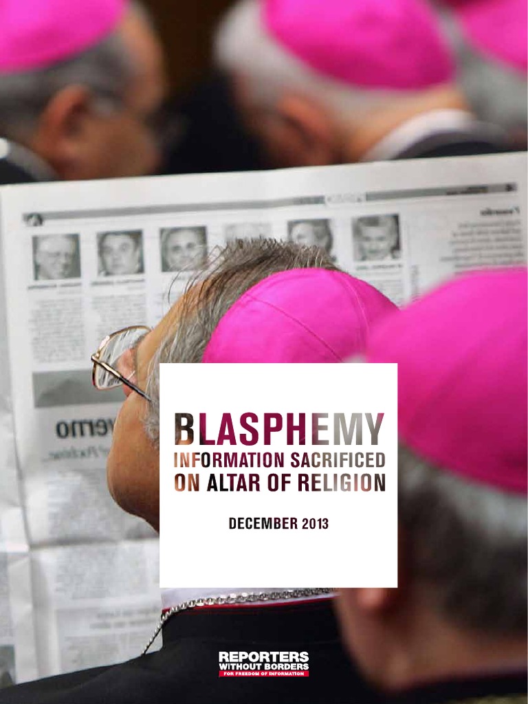 Blaspheme-Information Sacrificed On Altar of Religion | PDF | Blasphemy ...