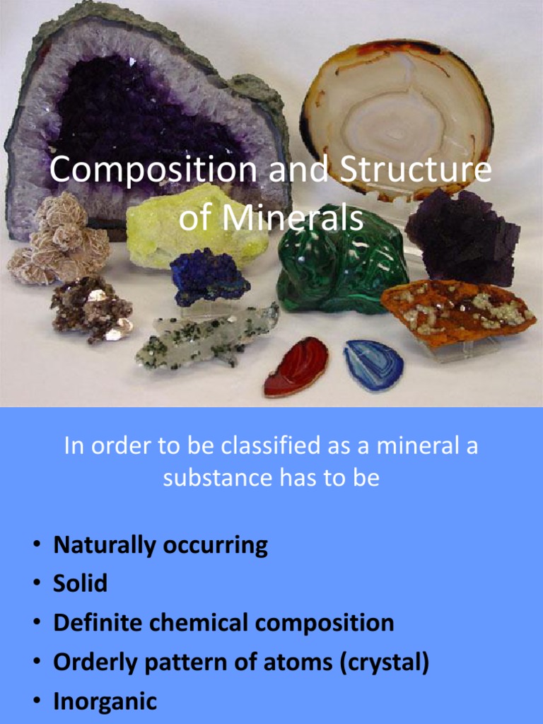 5-2 Composition and Structure of Minerals | PDF | Science & Mathematics ...