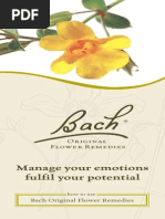 Bach Flower Remedy Questionnaire | PDF | Fear | Bach Flower Remedies
