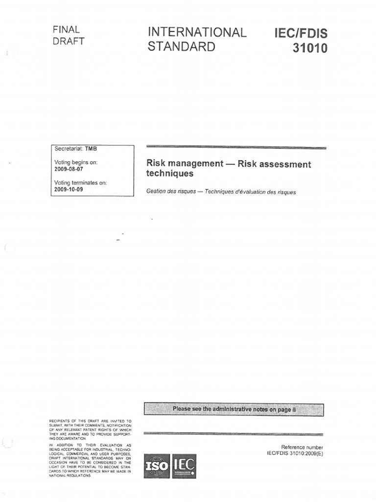 ISO31010 Requirements (Parte I) PDF | PDF