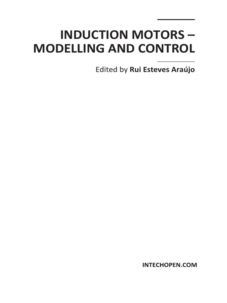 Induction Motors - Modelling and Control | PDF | Mechanical Engineering ...